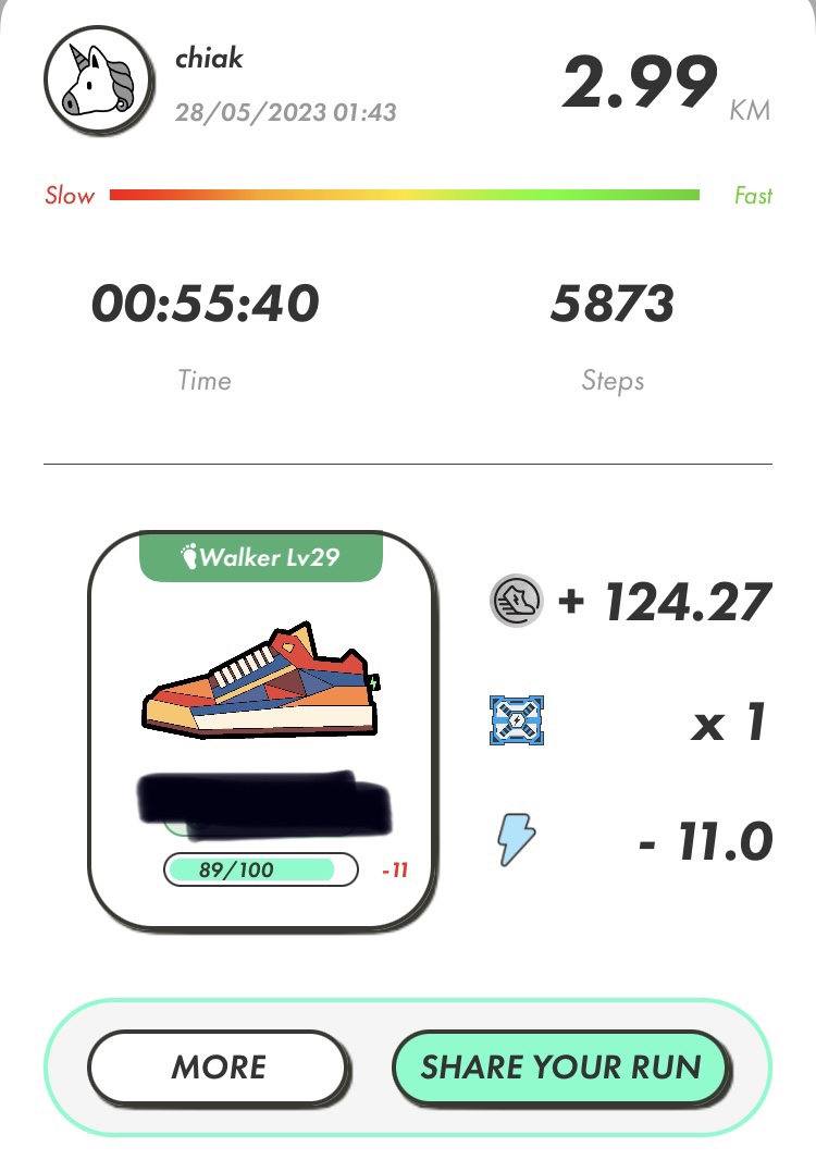 STEPN 340GMTを使ってLuckジェムを買い足したので、回収できるかやってみた！